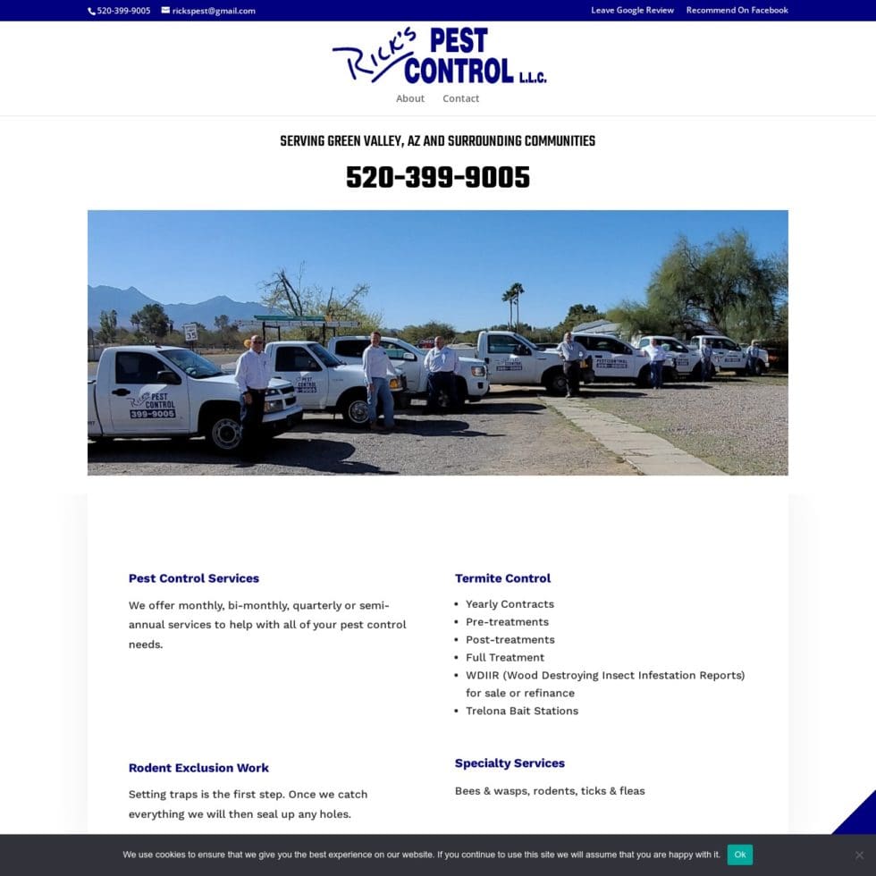 Rick’s Pest Control AZ - Shield Bar Marketing